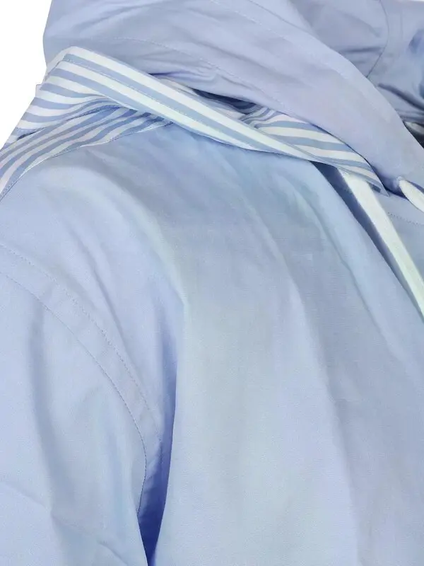 Comme Des Garçons Striped Hooded Shirt