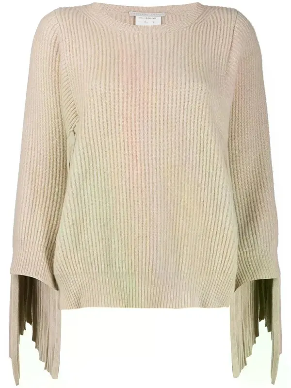 Stella McCartney Fringed Rib-knit Jumper