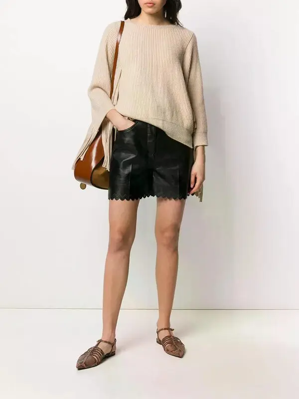 Stella McCartney Fringed Rib-knit Jumper