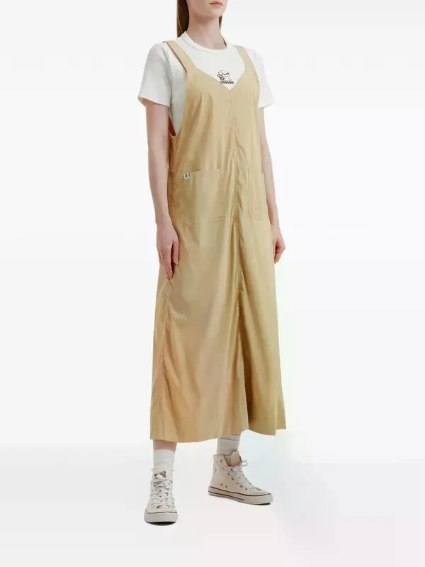 CHOCOOLATE Patch-pocket Midi Dress - Neutrals