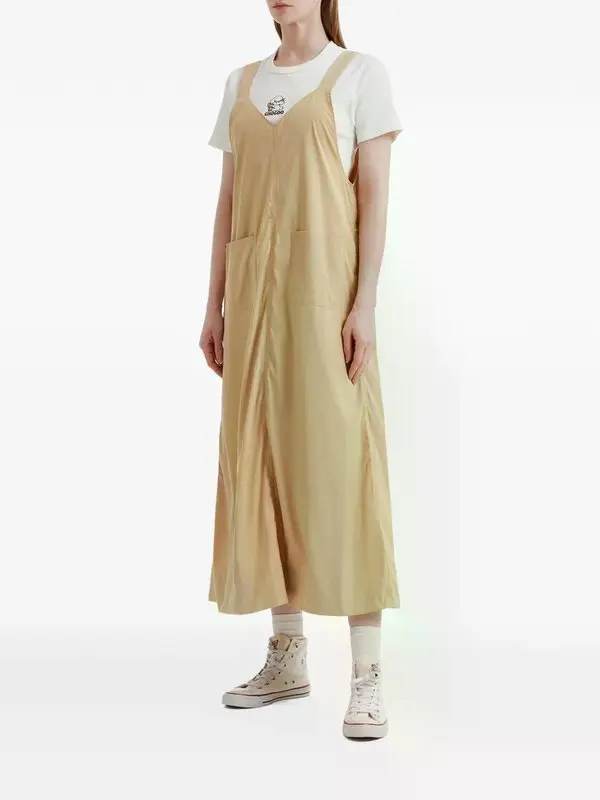CHOCOOLATE Patch-pocket Midi Dress - Neutrals