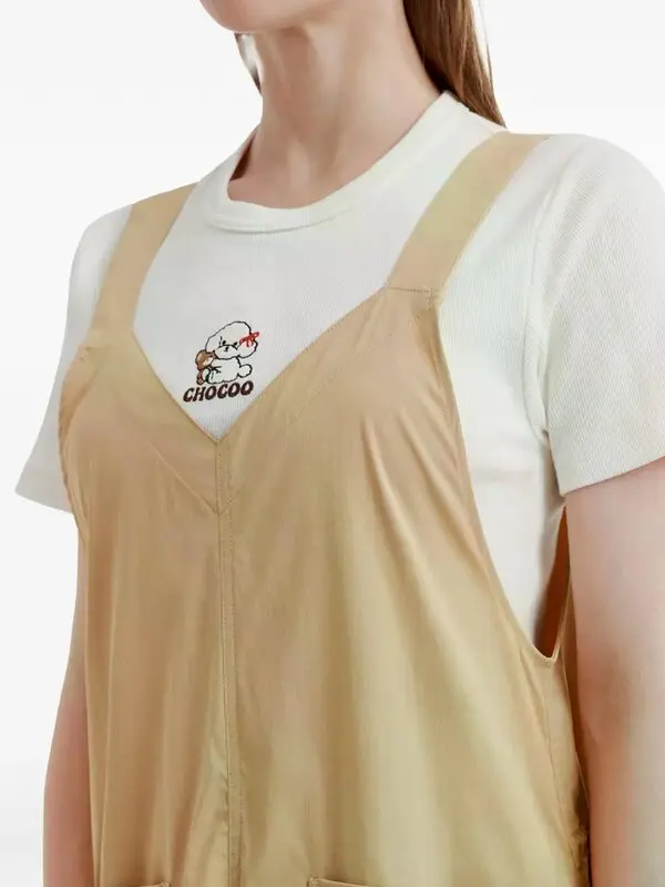 CHOCOOLATE Patch-pocket Midi Dress - Neutrals