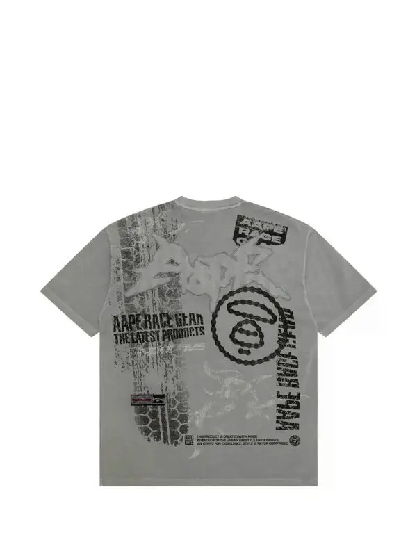 AAPE BY *A BATHING APE Graphic-print T-shirt - Grey