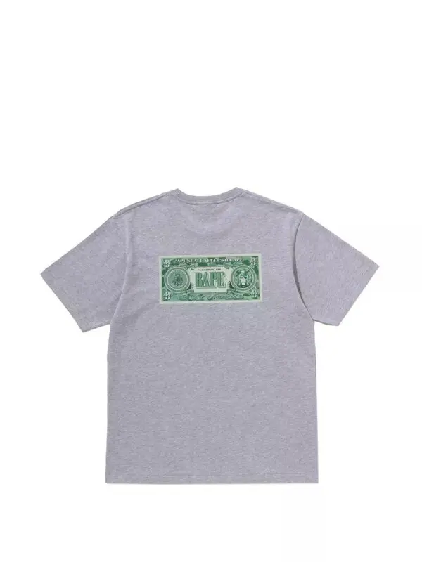 A BATHING APE Dollar-print T-shirt - Grey