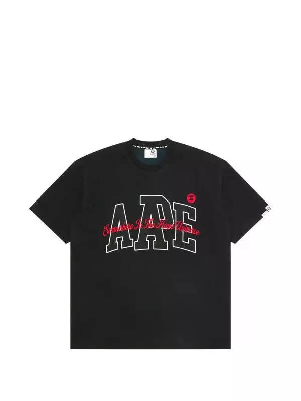 AAPE BY *A BATHING APE Logo-embroidered T-shirt