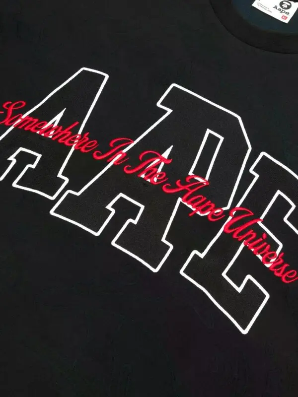 AAPE BY *A BATHING APE Logo-embroidered T-shirt