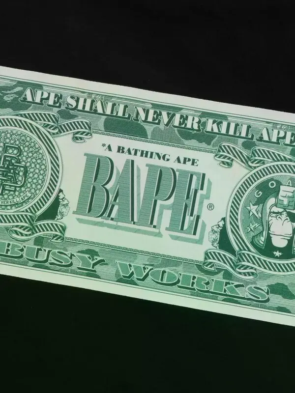 A BATHING APE Dollar-print T-shirt