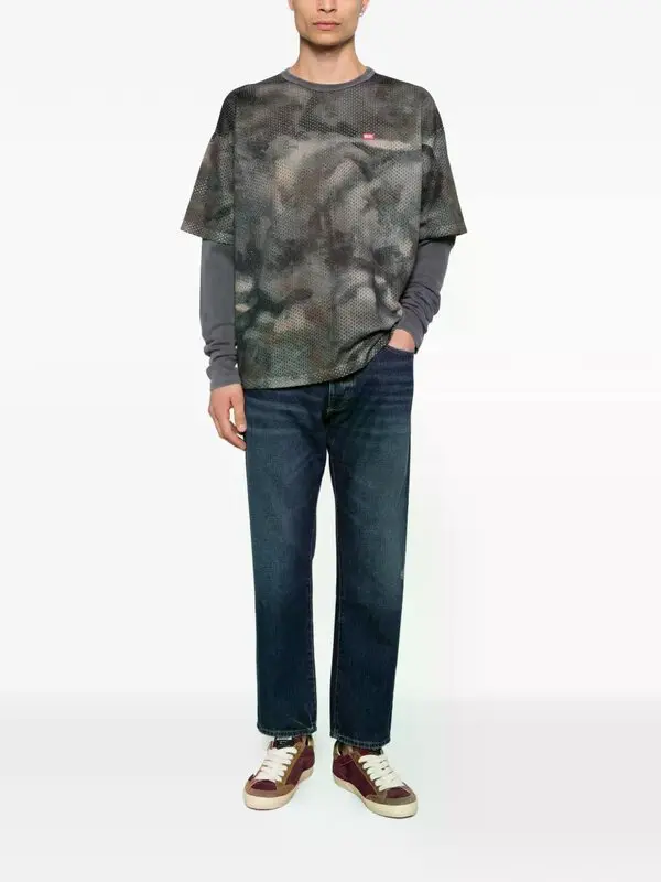 DIESEL® Perforated Long-sleeve T-shirt