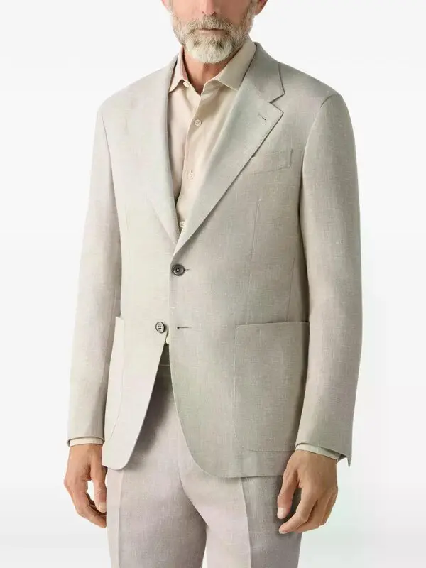 Zegna Crossover Wool Jacket - Neutrals