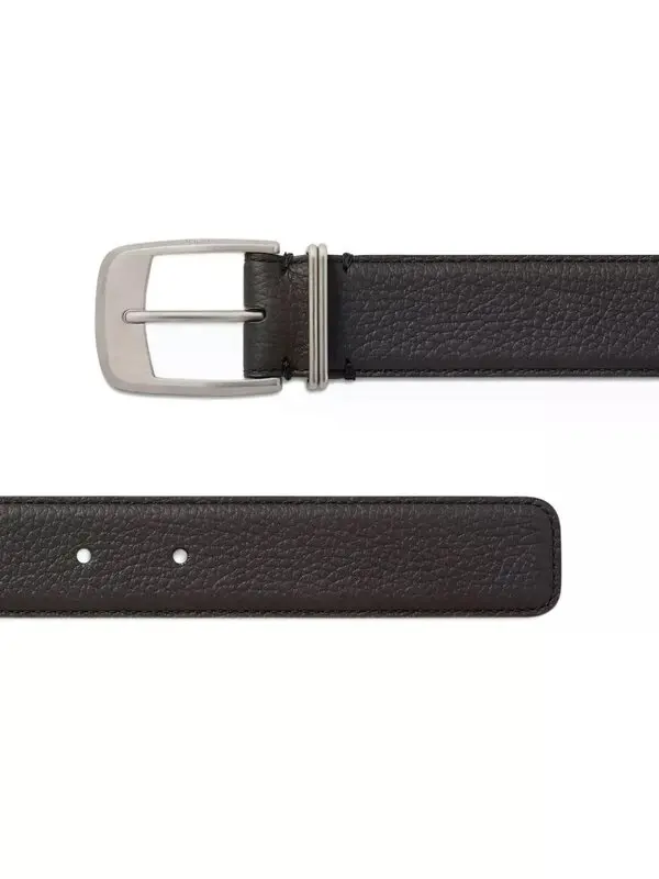 Zegna Leather Belt - Brown