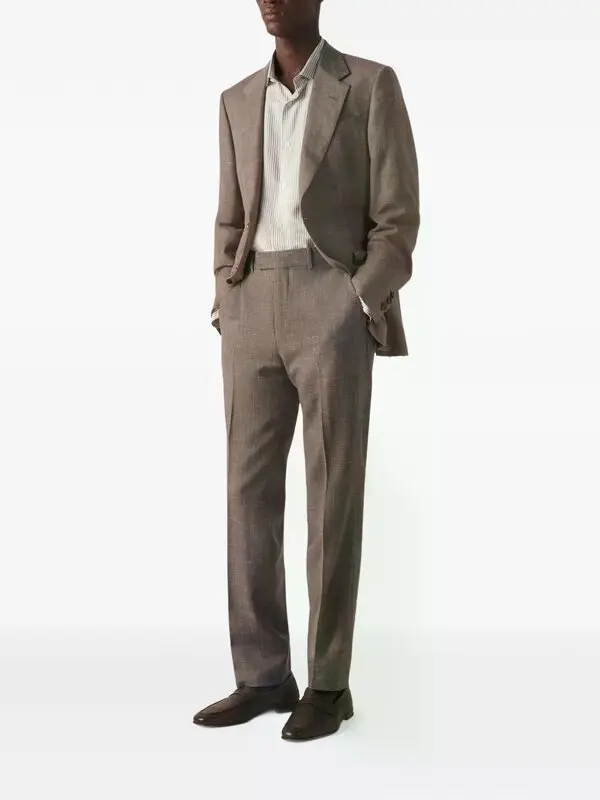 Zegna Striped Silk Shirt - White