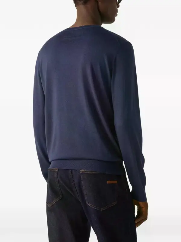 Zegna Crewneck Sweater - Blue