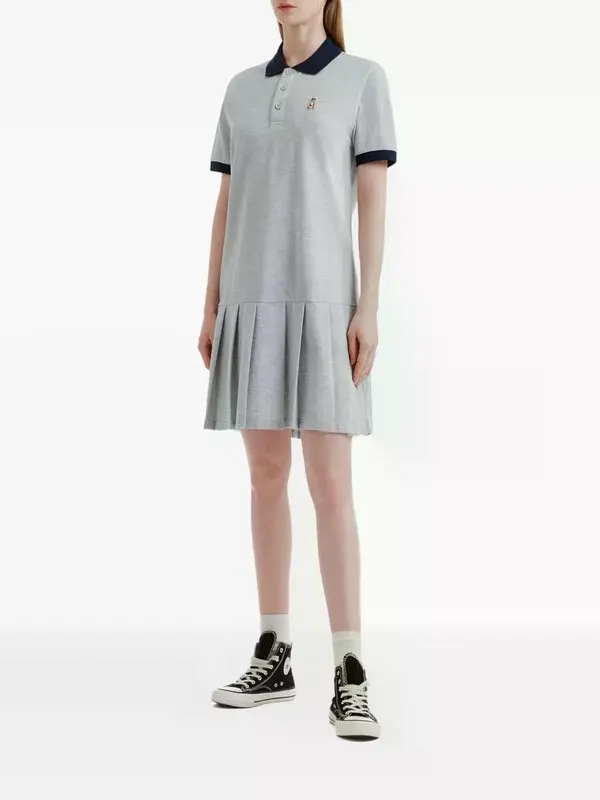 CHOCOOLATE Pleated Polo Dress