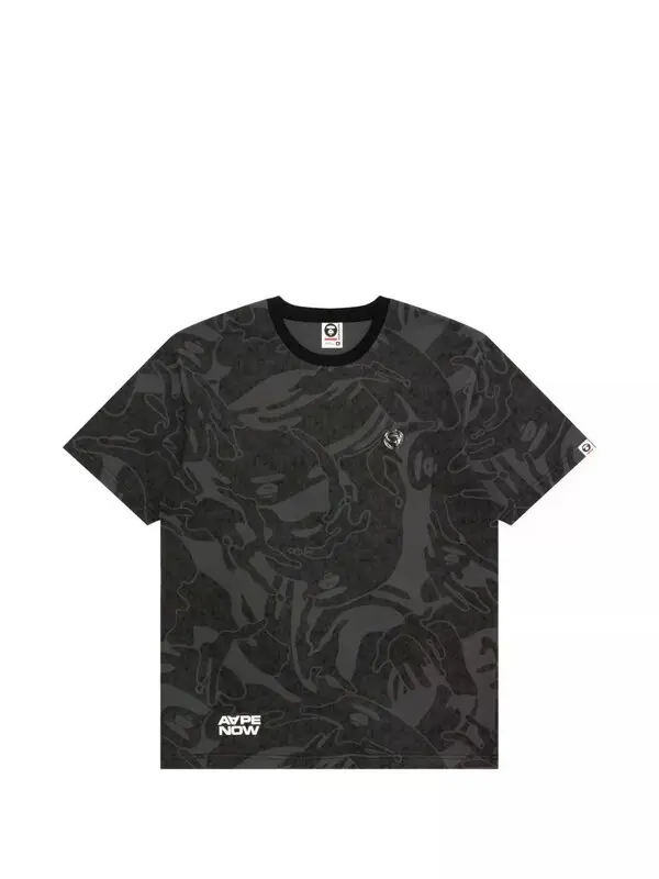 AAPE BY *A BATHING APE Camouflage-print T-shirt - Black