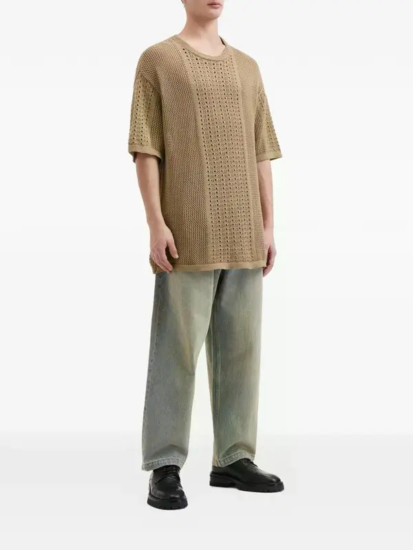 AFTERMATHS Short-sleeve Crew Neck T-shirt - Neutrals