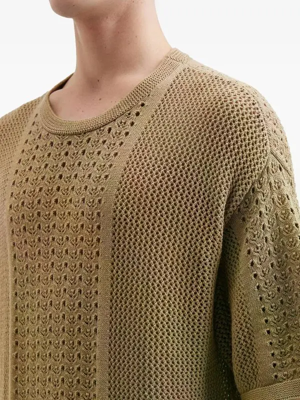 AFTERMATHS Short-sleeve Crew Neck T-shirt - Neutrals