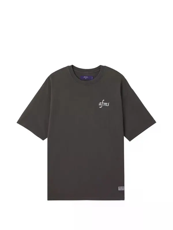 AFTERMATHS Elephant-embroidered T-shirt - Grey