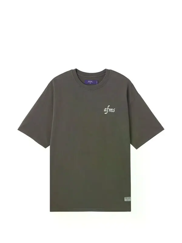AFTERMATHS Patterned Short-sleeved T-shirt - Grey
