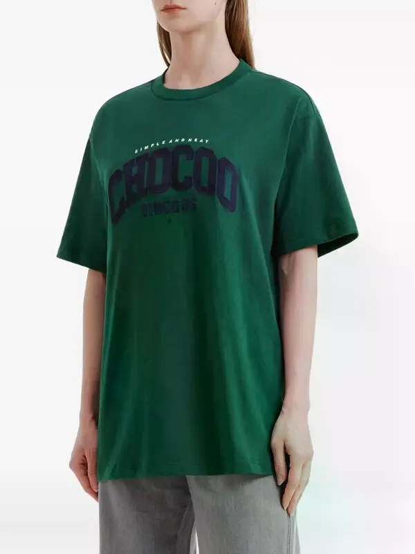 CHOCOOLATE Embroidered T-shirt - Green