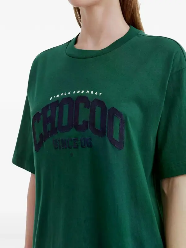 CHOCOOLATE Embroidered T-shirt - Green