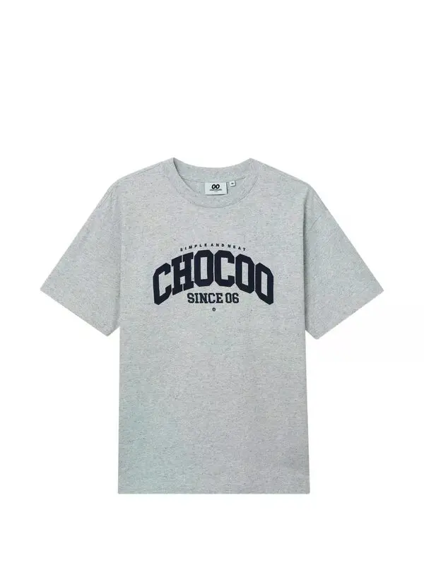 CHOCOOLATE Appliqué T-shirt - Grey