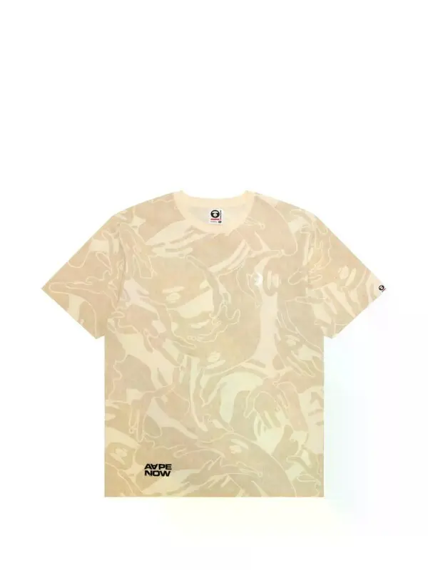 AAPE BY *A BATHING APE Camouflage-print T-shirt - Neutrals