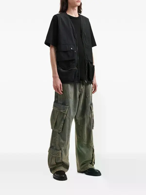 AFTERMATHS Zip-pocket Sleeveless Vest