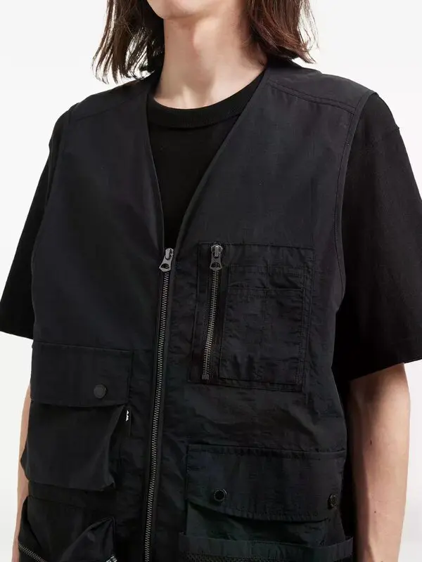 AFTERMATHS Zip-pocket Sleeveless Vest