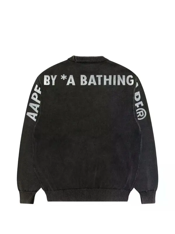 AAPE BY *A BATHING APE V-neck Patch-detail Cardigan