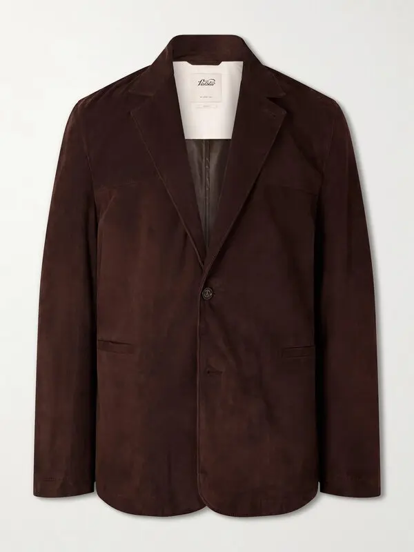 VALSTAR Suede Single-breasted Jacket - Brown