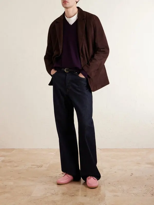 VALSTAR Suede Single-breasted Jacket - Brown