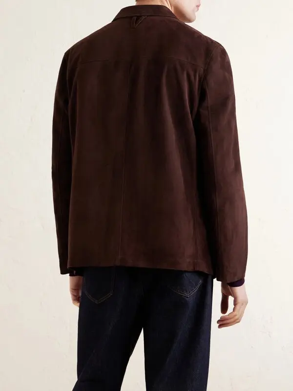 VALSTAR Suede Single-breasted Jacket - Brown