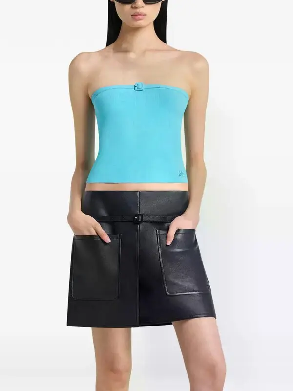 COURREGES Buckle Detail Tube Top
