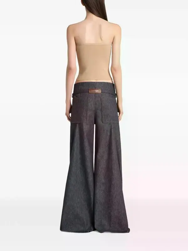 COURREGES Buckle-detail Tube Top - Neutrals