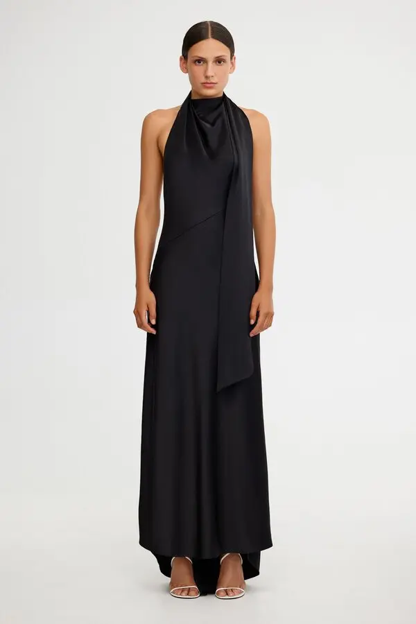 Significant Other Adriana Halter Gown - Black
