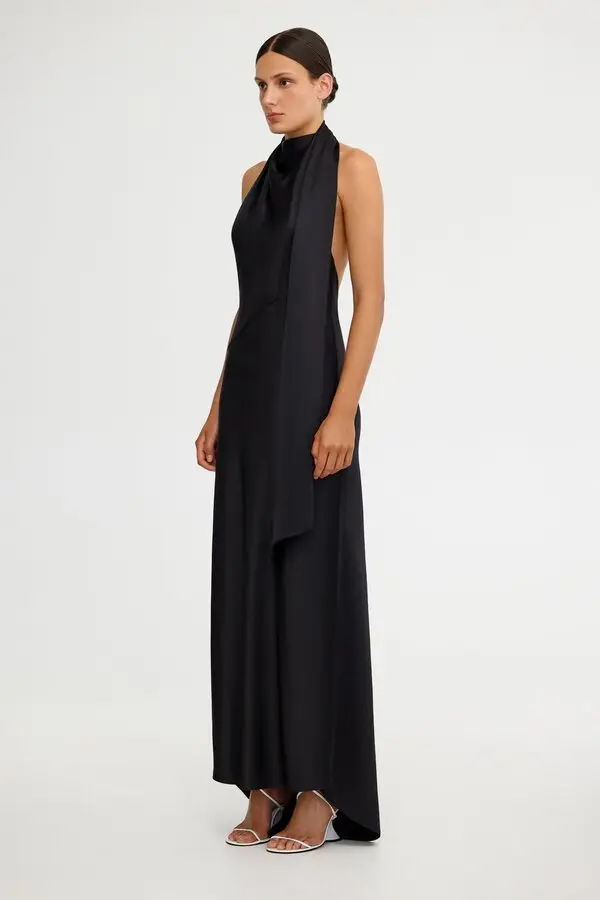 Significant Other Adriana Halter Gown - Black