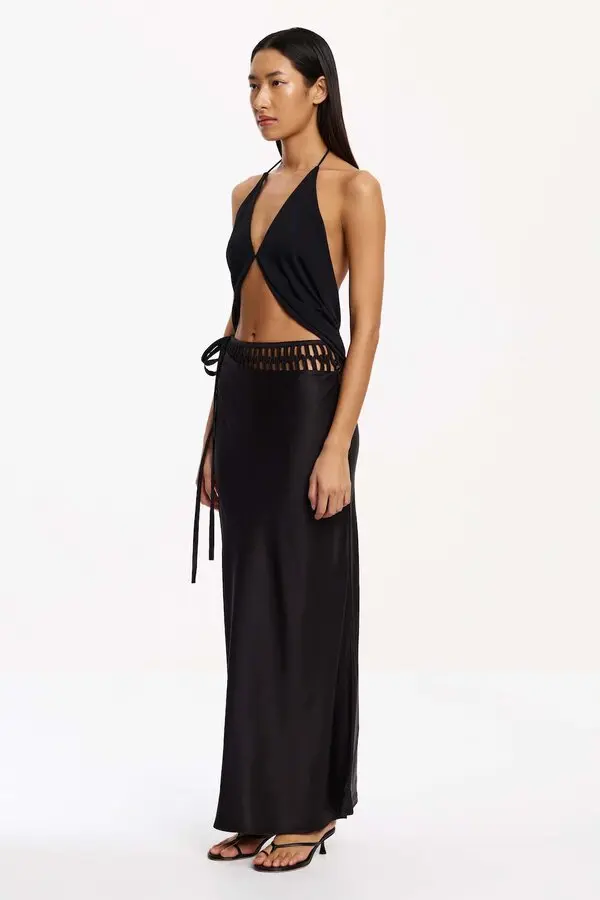 Significant Other Maxi Skirt With Waist Tie Detail