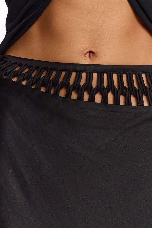 Significant Other Maxi Skirt With Waist Tie Detail