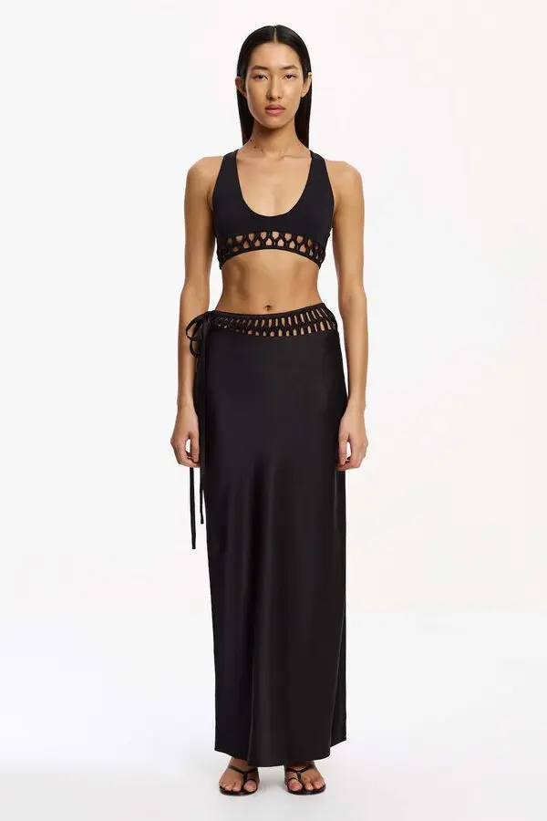 Significant Other Maxi Skirt With Waist Tie Detail