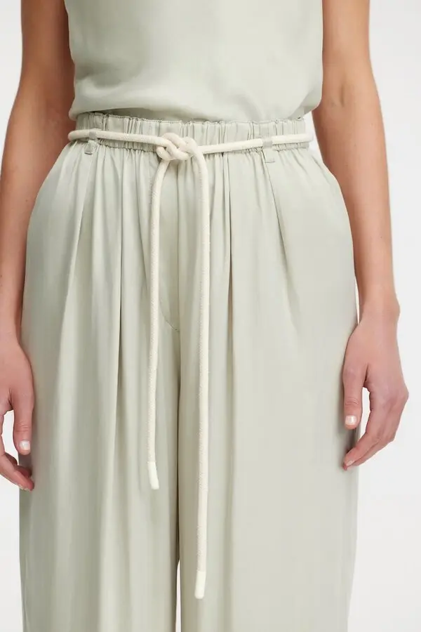 Significant Other Relaxed Wide-leg Pants - Moss