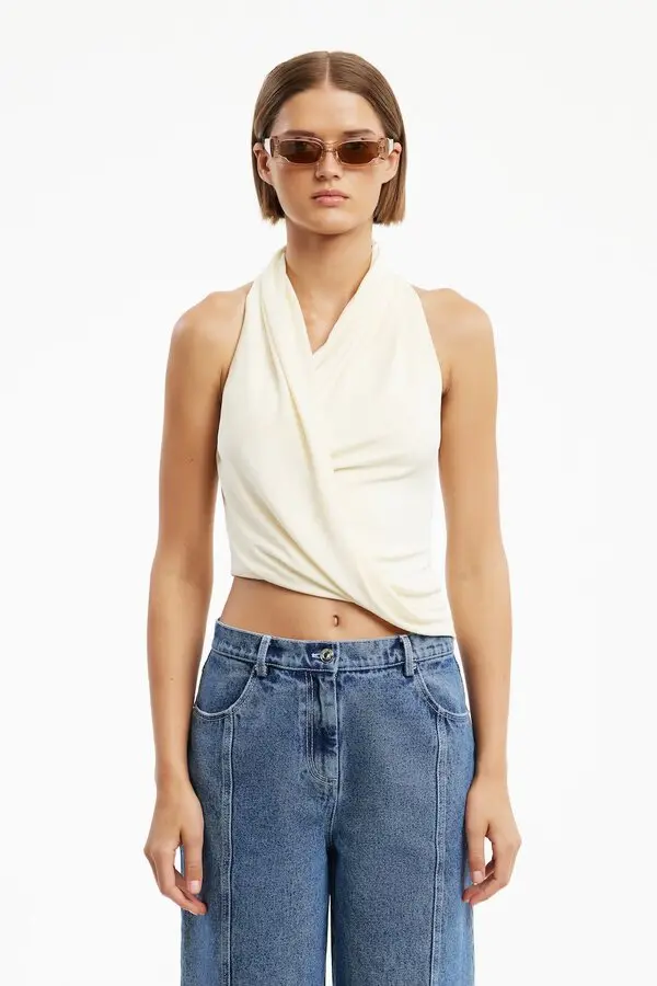 Significant Other Nailah Shimmer Jersey Top
