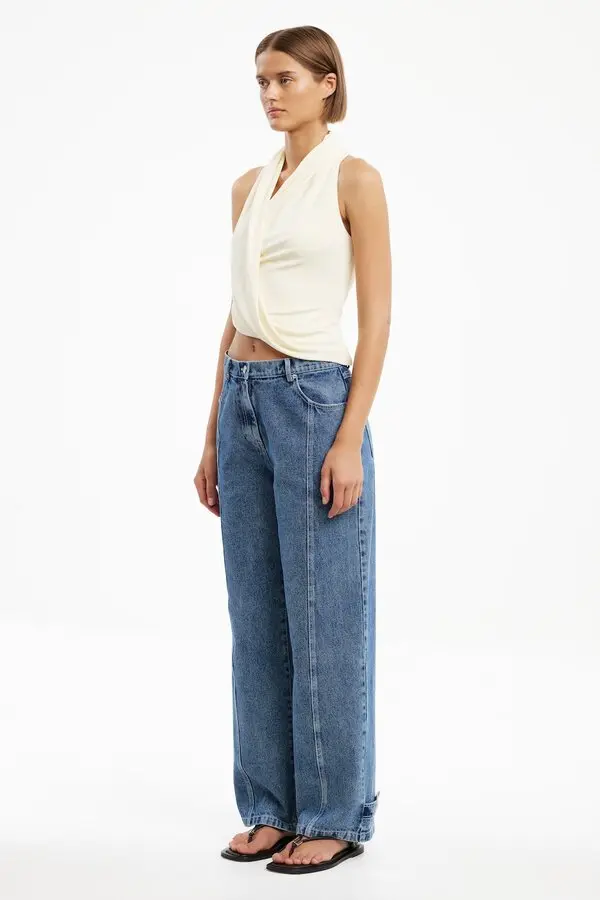 Significant Other Nailah Shimmer Jersey Top