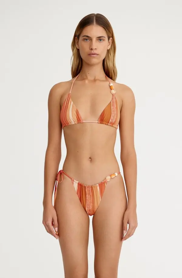 Significant Other Tie Bikini Brief - Sherbet Stripe