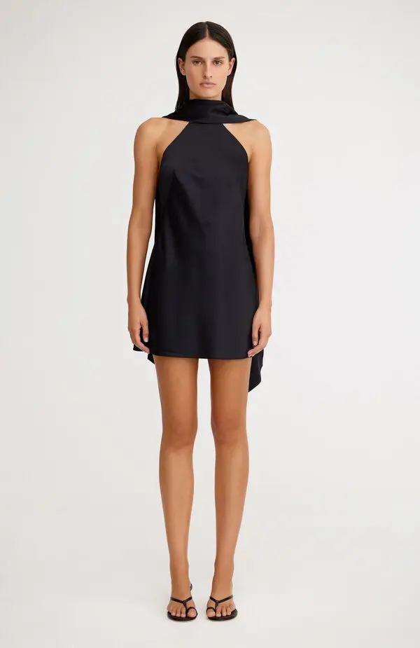 Significant Other Lucile Halter Mini Dress - Black