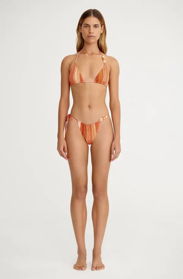 Significant Other Zoya Triangle Bikini Top - Sherbet Stripe