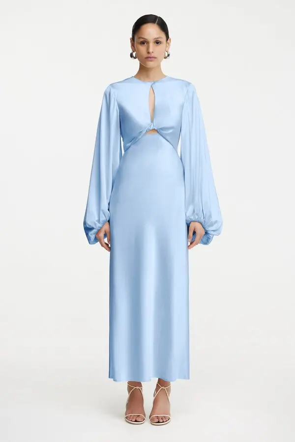 Significant Other Satin Occasion Dress - Ice Blue