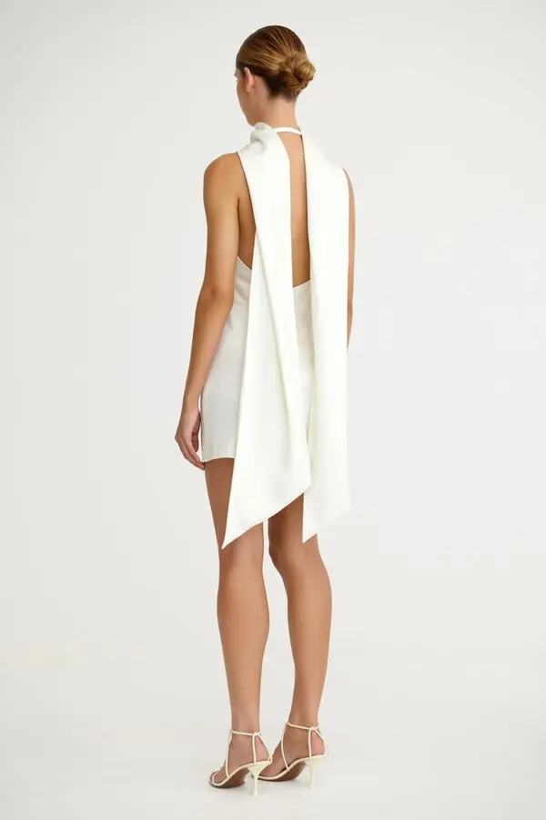 Significant Other Lucile Halter Mini Dress - Bone