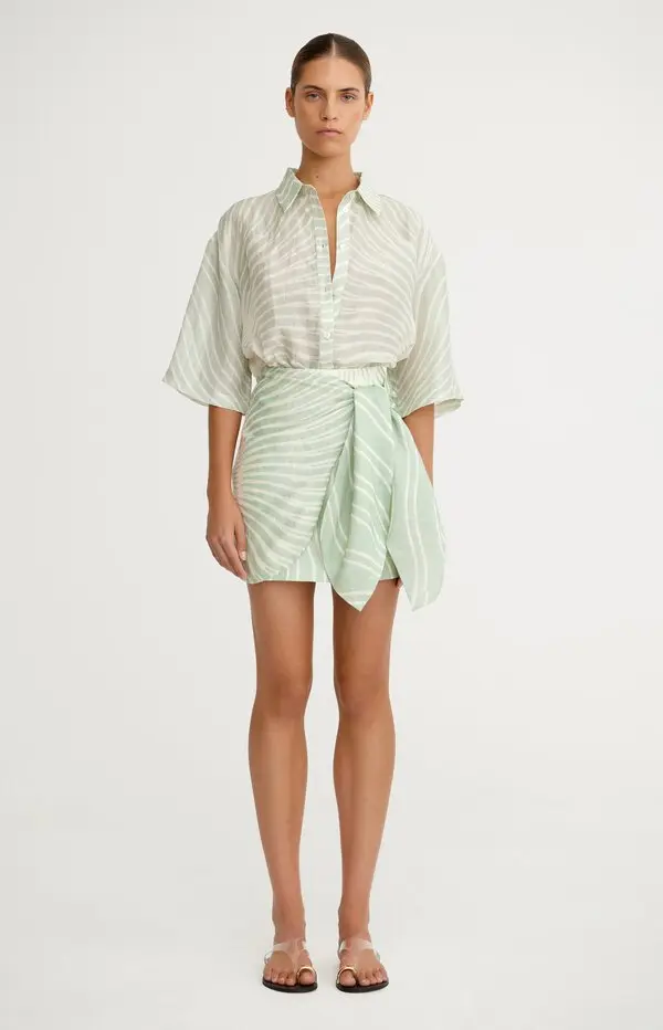 Significant Other Celeste Shirt With Printed Short Sleeves