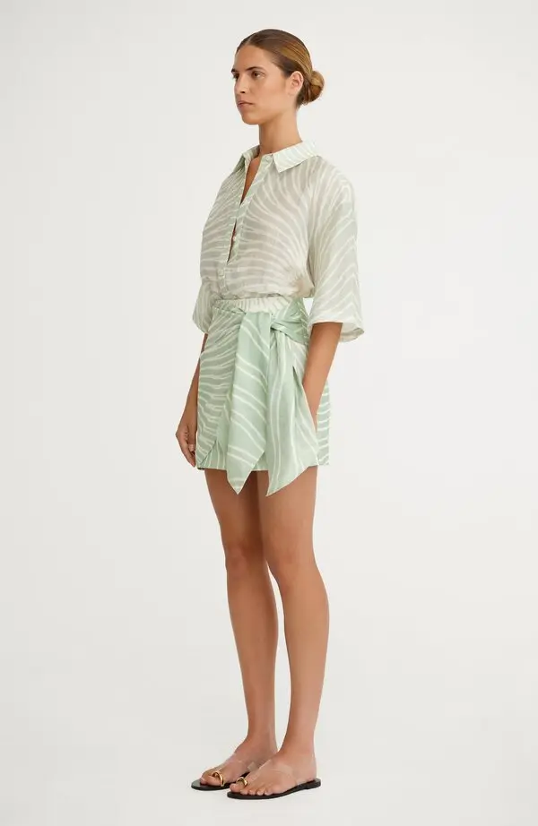 Significant Other Celeste Shirt With Printed Short Sleeves