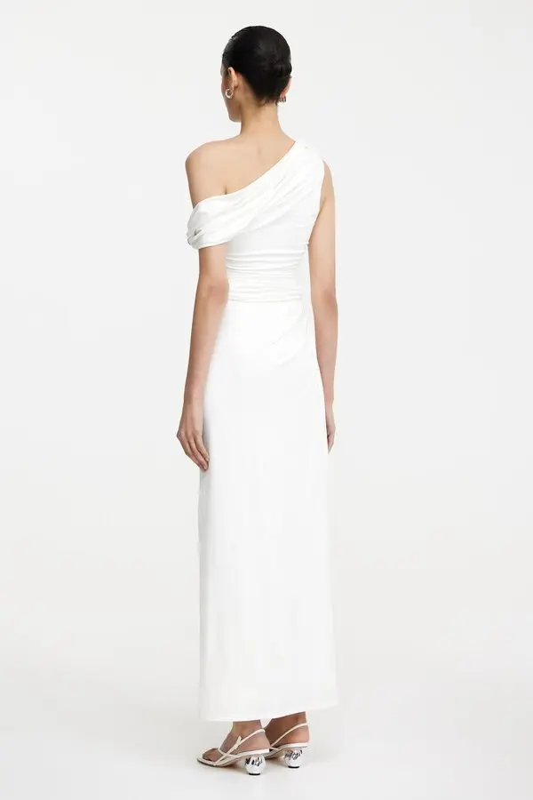 Significant Other Priya Jersey Midi Skirt - Chalk